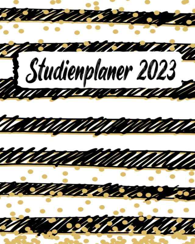 Studienplaner 2023: XXL Kalender 8x10 Zoll 2023 1 Tag = 1 Seite mit grossem Tagesplaner und grossartiger Uebersicht. Mon...