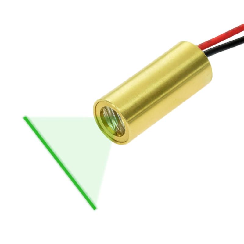 Quarton Green &amp; Red Line Laser Module, Class 1, Emitting Angle > 60°, Ultra-Thin 1.2mm laser line at 1 meter