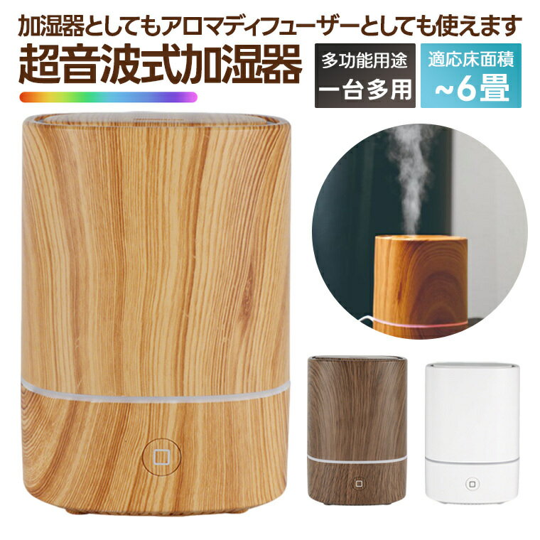 【卓上、車、加湿器＆超微細5μmナノミスト】この加湿器は、ボトルサイズで手軽にオフィスや寝室の卓上に置いて使用でき、スペースを取らず、しっかりと加湿機能があります。この卓上加湿器は最新の技術を基づいた超音波式で、タンク内の水を約5μmの霧に...