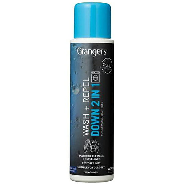 商品情報 ≪GRANGERS / DOWN 2 IN 1 WASH + REPEL≫ ダウン専用クリーナー＆撥水剤（洗濯機投入タイプ） ●洗濯機に直接投入するタイプの水性クリーナー＆撥水剤です。 ●ダウンのふくらみを損なわず、定蟄しやすい配...