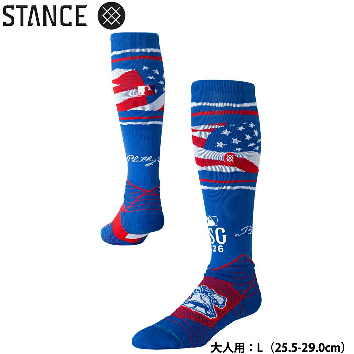 STANCE MLB カジュアルソックス 2026年 MLBオールスター MLBオールスター2026限定モデル -STANCE- 2010年カリフォルニア州サンクレメンテで誕生したソックスブランド。 西海岸のカルチャーをルーツに靴下をキャン...
