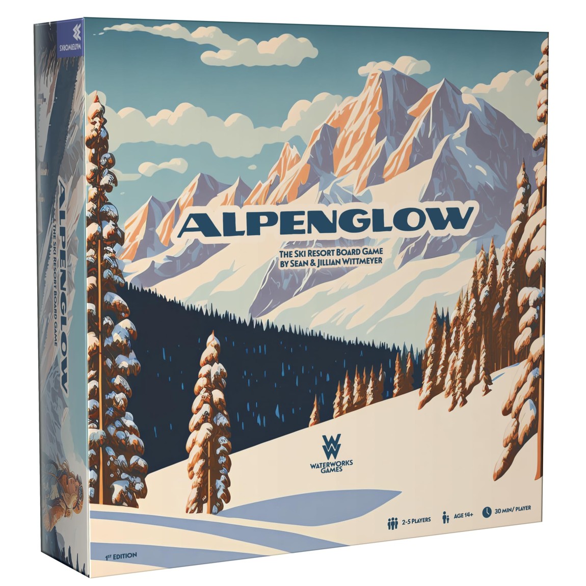 PRODUCT DETAILS Alpenglow: The Ski Resort Board Game 英語版 ボードゲーム 戦略 2-5人用 対象年齢14歳以上【商品仕様】・ アイテム種別：ボードゲーム（拡張セット同梱）・ プレイ人数：...