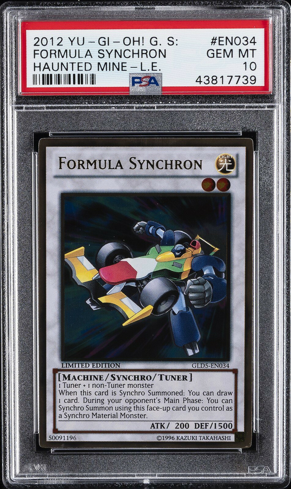 PRODUCT DETAILS 【商品情報】・鑑定機関: PSA・グレード: 10・カード名（キャラクター）: フォーミュラ・シンクロン (Formula Synchron)・年式・シリーズ（セット名）: 2012 ゴールドシリーズ：ホーン...