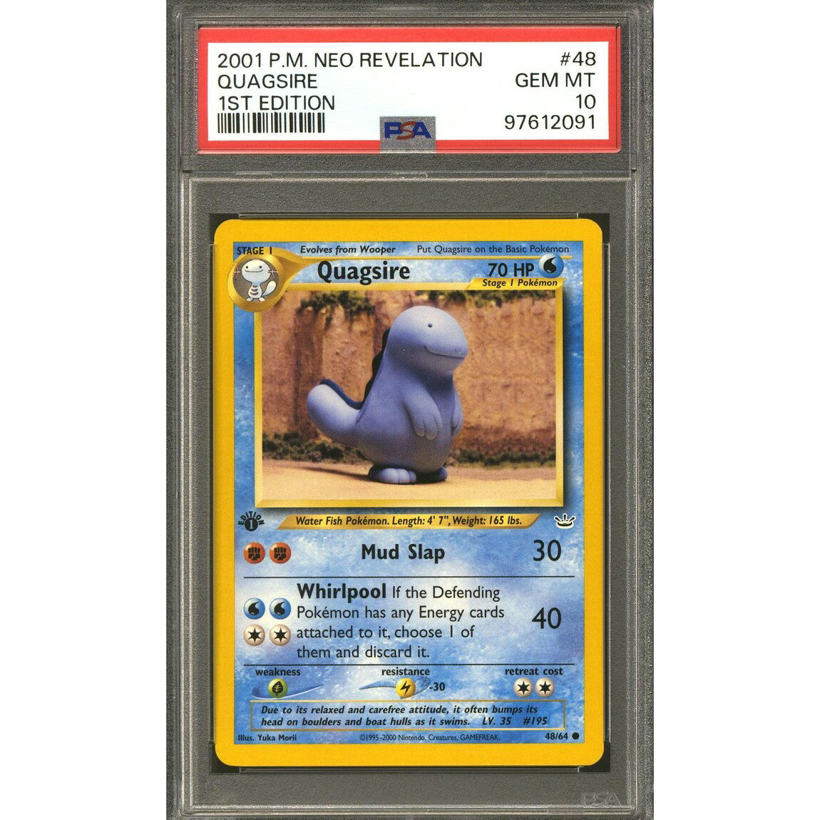PRODUCT DETAILS ポケモン英語版 Neo Revelation 1st Edition ヌオー 48/64 PSA 10 鑑定済【中古】【商品情報】・鑑定機関：PSA・グレード：10 GEM MINT・選手：ヌオー選手・年式・...