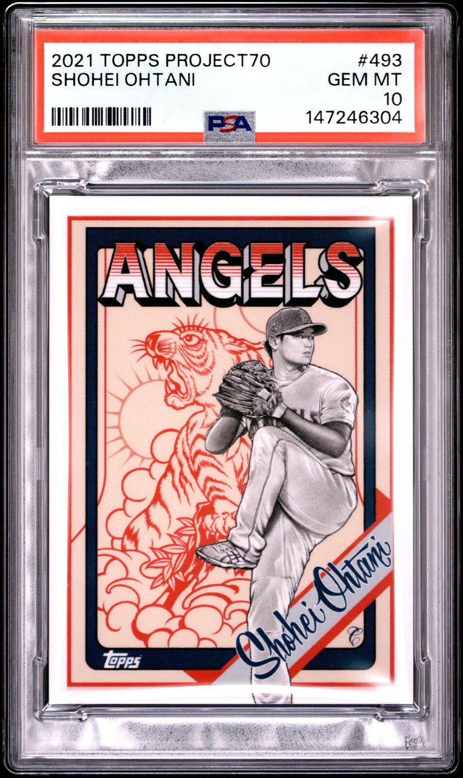 PRODUCT DETAILS MLB 2021 Topps Project70 大谷翔平 #493 PSA10 鑑定済【中古】【商品情報】・鑑定機関：PSA・グレード：10・選手：大谷翔平選手・年式・シリーズ：2021 Topps Pro...