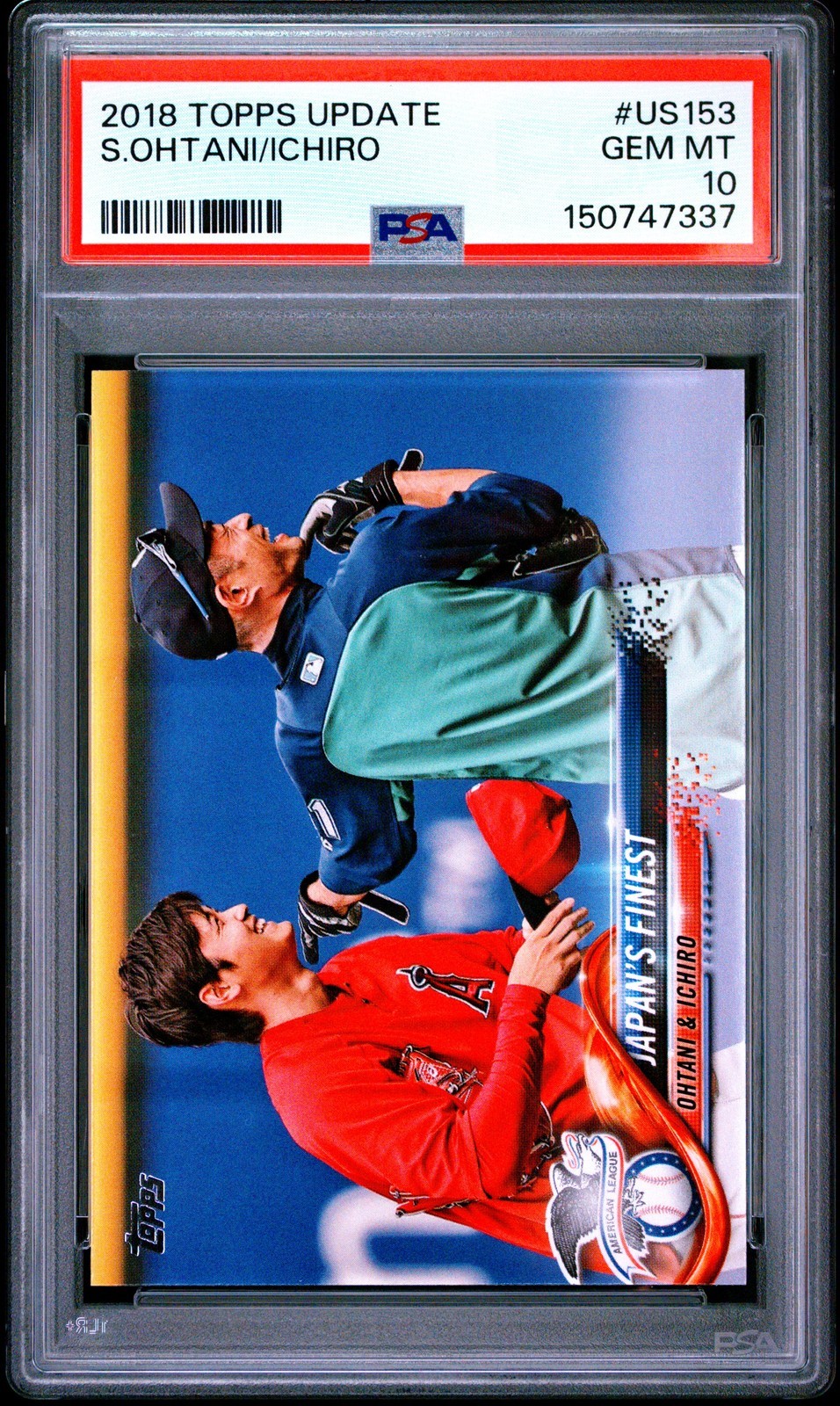 PRODUCT DETAILS MLB 2018 TOPPS UPDATE イチロー 大谷翔平 #US153 PSA10 鑑定済【中古】【商品情報】・鑑定機関：PSA・グレード：10・選手：イチロー選手、大谷翔平選手・年式・シリーズ：201...