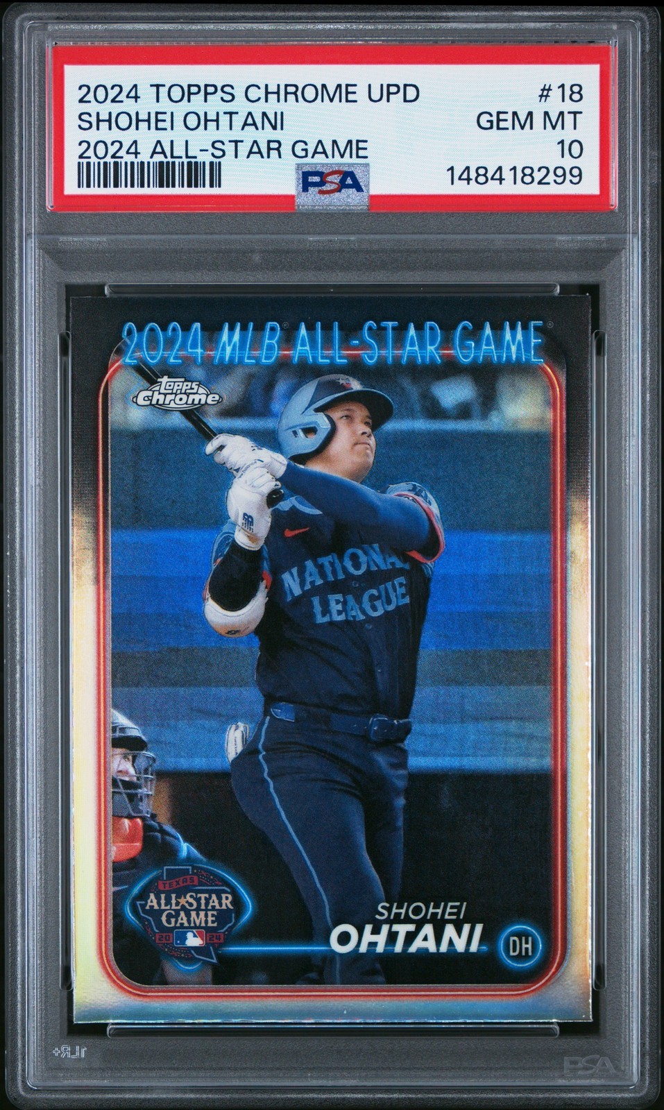 PRODUCT DETAILS MLB 2024 TOPPS CHROME UPDATE 2024 ALL-STAR GAME CHROME 大谷翔平 #18 PSA 10 鑑定済【商品情報】・鑑定機関：PSA・グレード：10・選手：大谷翔...