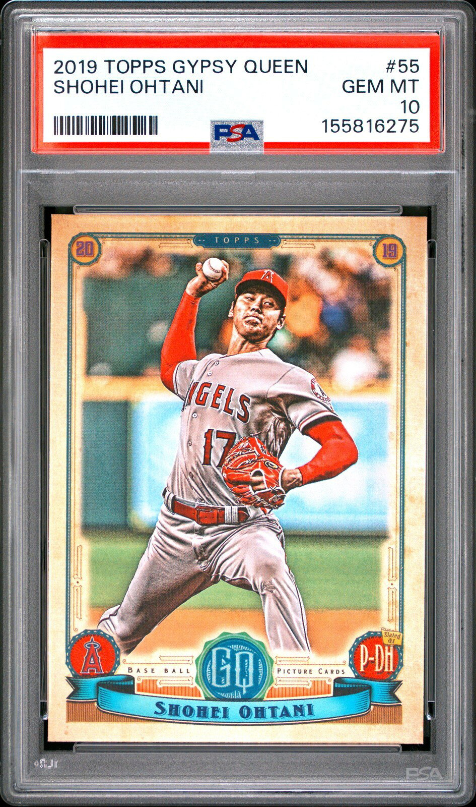 PRODUCT DETAILS MLB 2019 Topps Gypsy Queen 大谷翔平 #55 PSA 10 鑑定済【中古】【商品情報】・鑑定機関：PSA・グレード：10・選手：大谷翔平選手・年式・シリーズ：2019 Topps G...