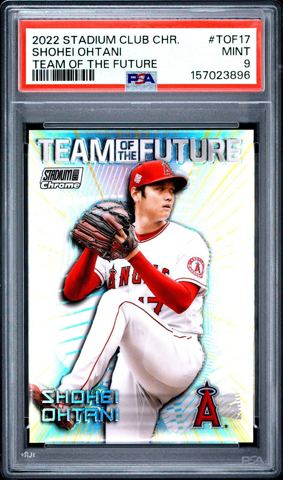 PRODUCT DETAILS MLB 2022 TOPPS STADIUM CLUB CHROME TEAM OF THE FUTURE 大谷翔平 #TOF17 PSA 9 鑑定済【中古】【商品情報】・鑑定機関：PSA・グレード：9・選手...