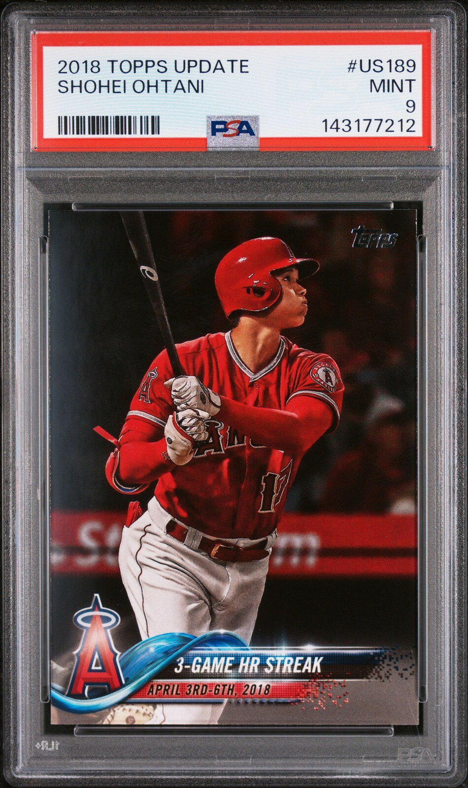 PRODUCT DETAILS MLB 2018 Topps Update 大谷翔平 ルーキー #US189 PSA9 鑑定済【中古】【商品情報】・鑑定機関：PSA・グレード：9・選手：大谷翔平選手・年式・シリーズ：2018 Topps U...