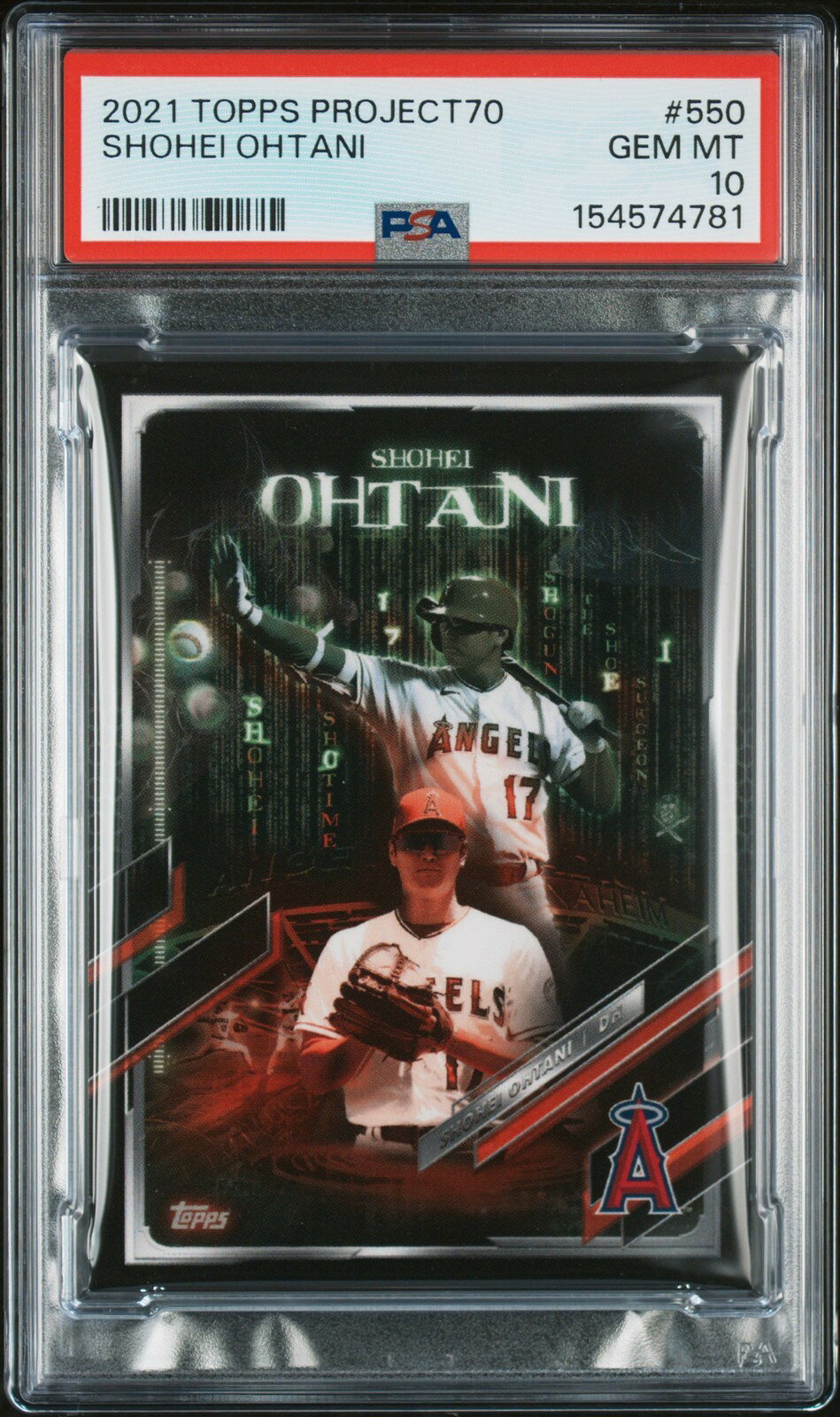 PRODUCT DETAILS MLB 2021 TOPPS PROJECT70 大谷翔平 #550 PSA 10 鑑定済【中古】【商品情報】・鑑定機関：PSA・グレード：10・選手：大谷翔平 選手・年式・シリーズ：2021 TOPPS P...