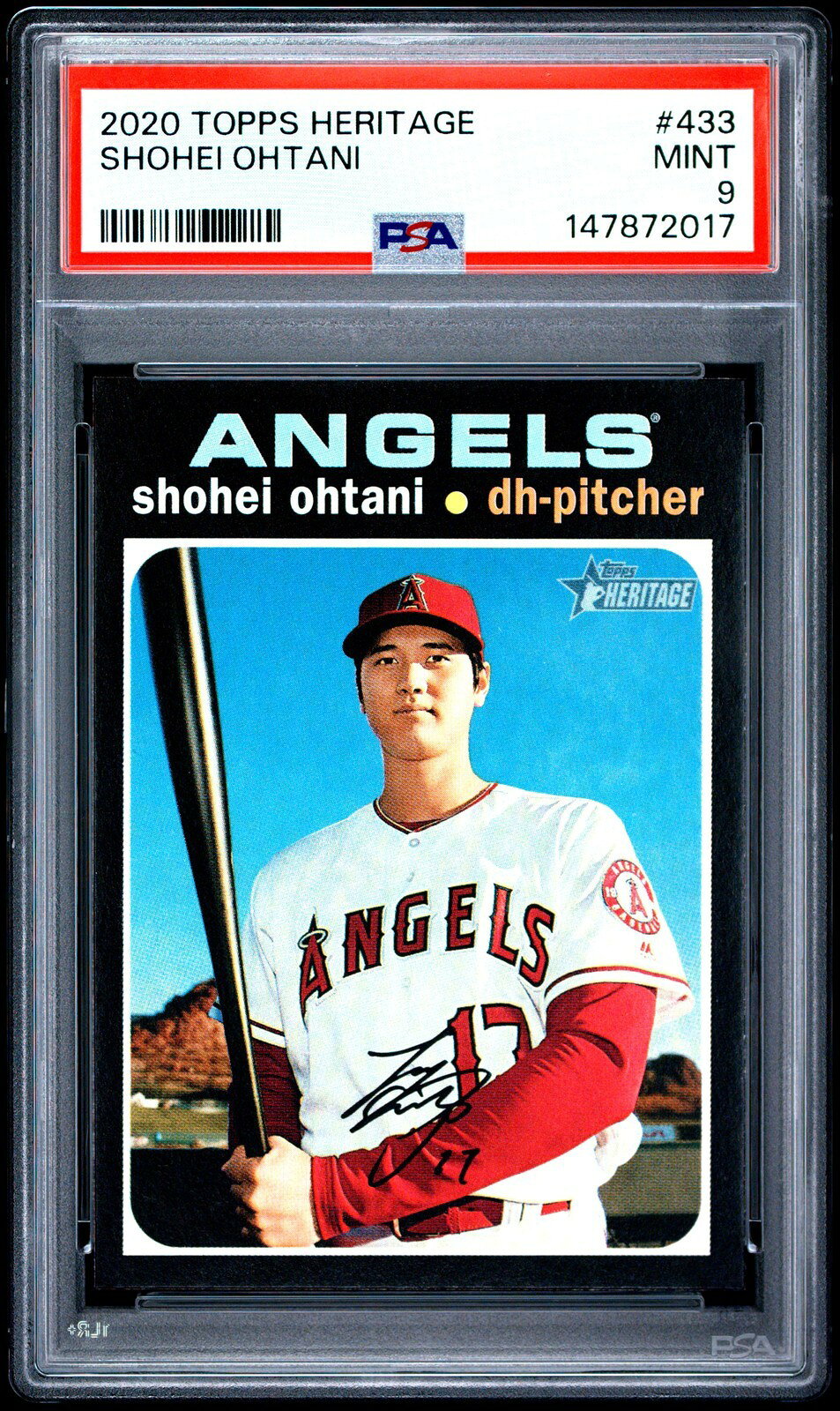 PRODUCT DETAILS MLB 2020 Topps Heritage 大谷翔平 #433 PSA 9 鑑定済【中古】【商品情報】・鑑定機関：PSA・グレード：9・選手：大谷翔平選手・年式・シリーズ：2020 Topps Herit...
