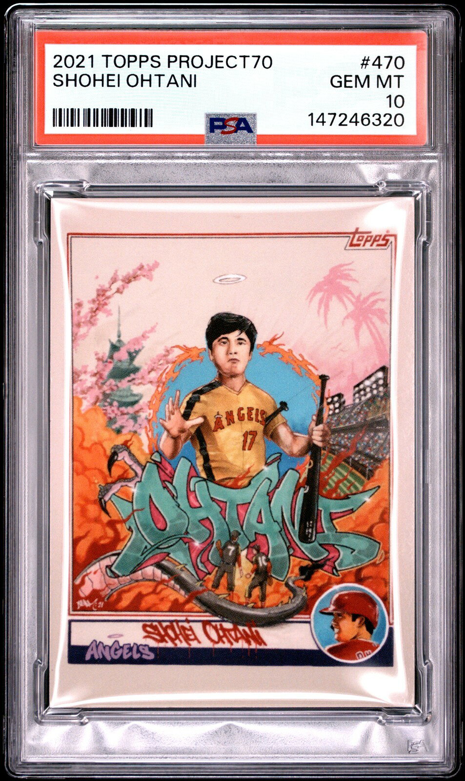 PRODUCT DETAILS MLB 2021 TOPPS PROJECT70 大谷翔平 #470 PSA10 鑑定済【中古】【商品情報】・鑑定機関：PSA・グレード：10・選手：大谷翔平選手・年式・シリーズ：2021 TOPPS PRO...