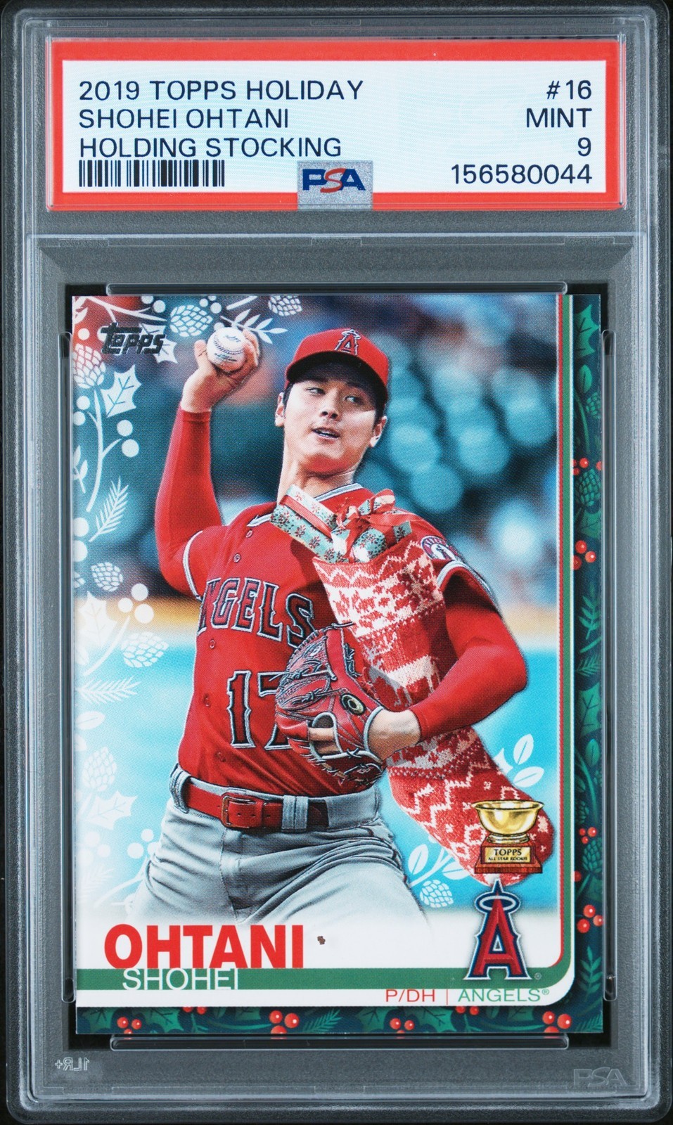 PRODUCT DETAILS MLB 2019 Topps Holiday 大谷翔平 Holding Stocking #16 PSA 9 鑑定済【中古】【商品情報】・鑑定機関：PSA・グレード：9・選手：大谷翔平 選手・年式・シリーズ：...