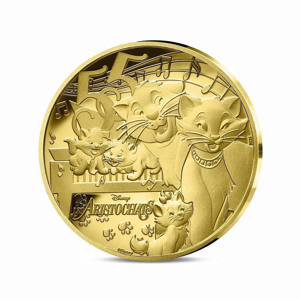 PRODUCT DETAILS ディズニー おしゃれキャット 50ユーロ金貨 プルーフ 2025年 モネ・ド・パリ【商品情報】・テーマ/キャラクター：ディズニー/おしゃれキャット・額面：50ユーロ・金属：金・品質：プルーフ・年式：2025年...