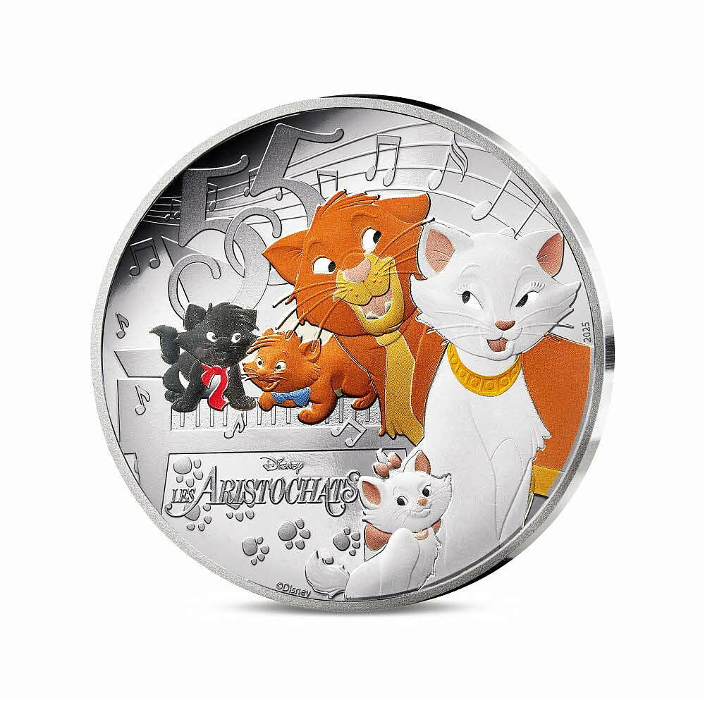 PRODUCT DETAILS ディズニー おしゃれキャット 10ユーロ銀貨 プルーフ 2025年 モネ・ド・パリ【商品情報】・テーマ/キャラクター：ディズニー / おしゃれキャット・額面：10ユーロ・金属：銀 (999)・品質：プルーフ・...