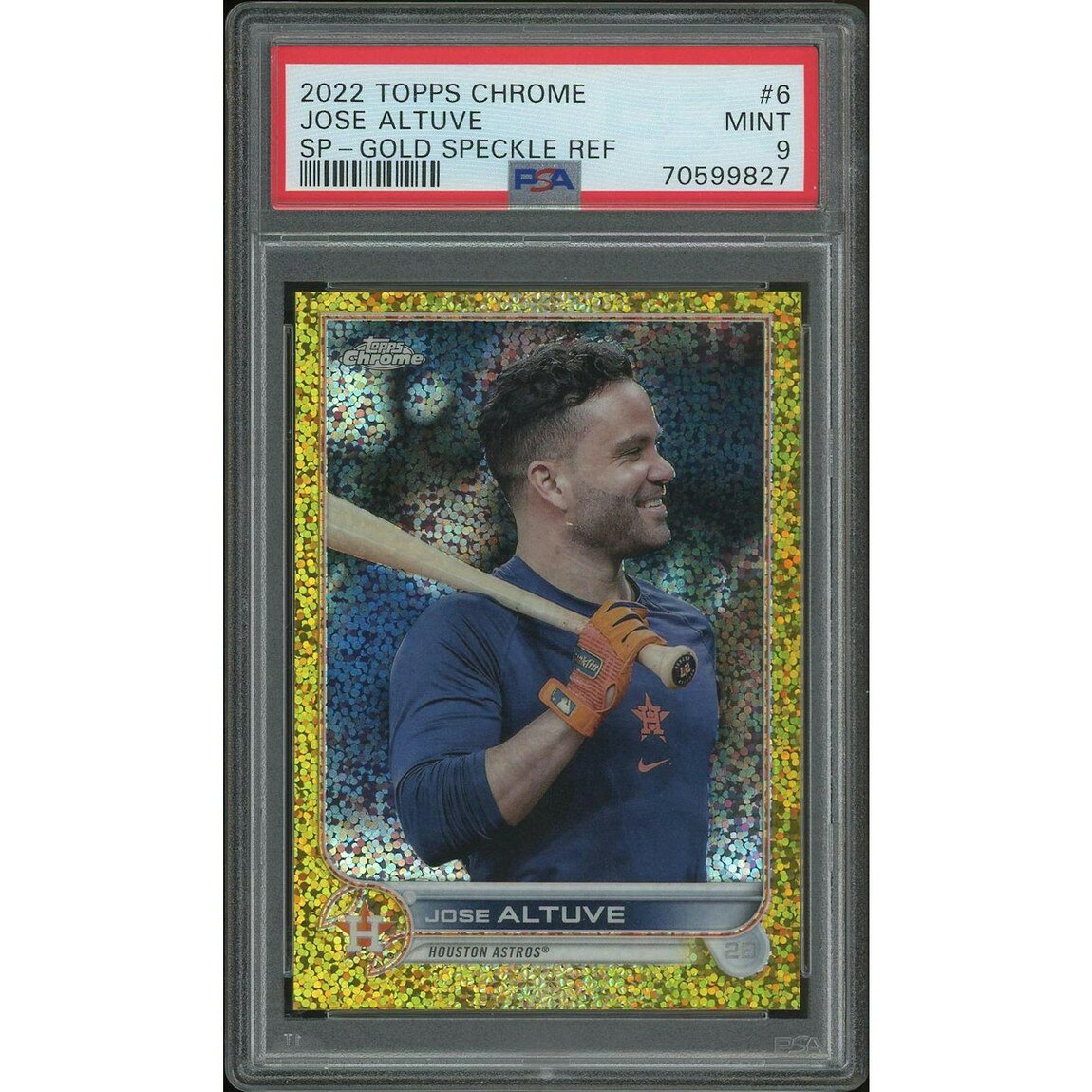 PRODUCT DETAILS 【中古】MLB 2022 Topps Chrome ホセ・アルトゥーベ Gold Speckle Refractor #6 10/50 PSA9 鑑定済【商品情報】・ 鑑定機関：PSA・ グレード：9 (MI...