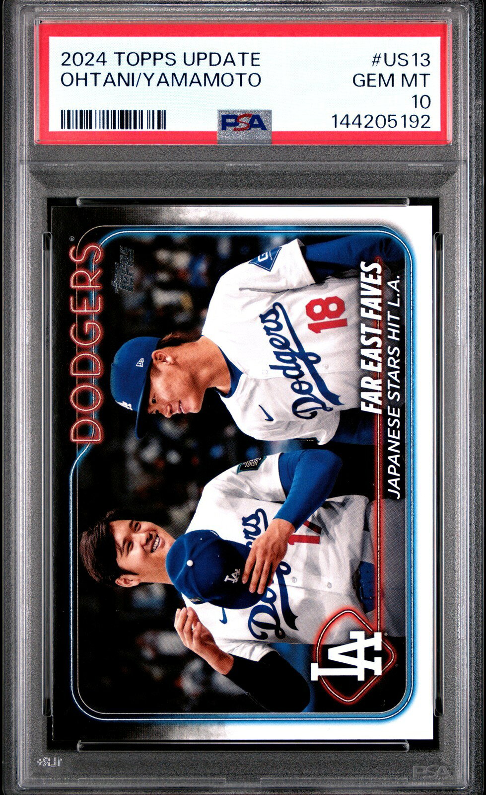 PRODUCT DETAILS MLB 2024 Topps Update 大谷翔平 山本由伸 #US13 PSA 10 鑑定済【中古】【商品情報】・鑑定機関：PSA・グレード：10・選手：大谷翔平 選手、山本由伸 選手・年式・シリーズ：2...