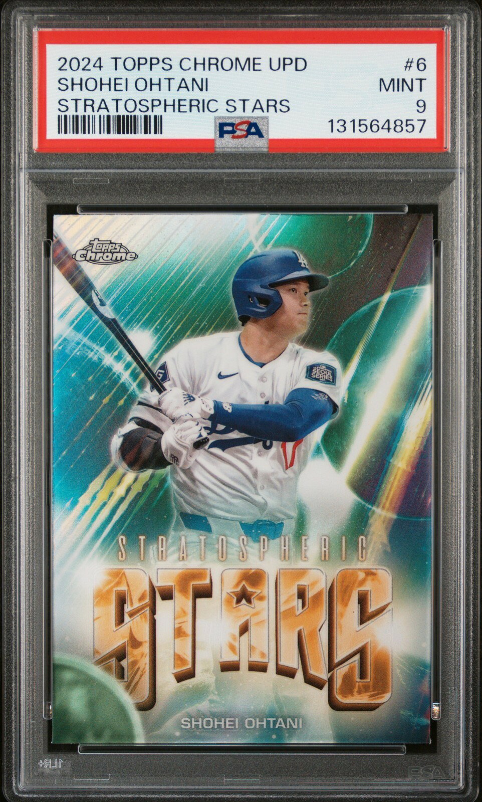 PRODUCT DETAILS MLB 2024 TOPPS CHROME UPDATE STRATOSPHERIC STARS 大谷翔平 #6 PSA 9 鑑定済【中古】【商品情報】・鑑定機関：PSA・グレード：9・選手：大谷翔平 選手・...