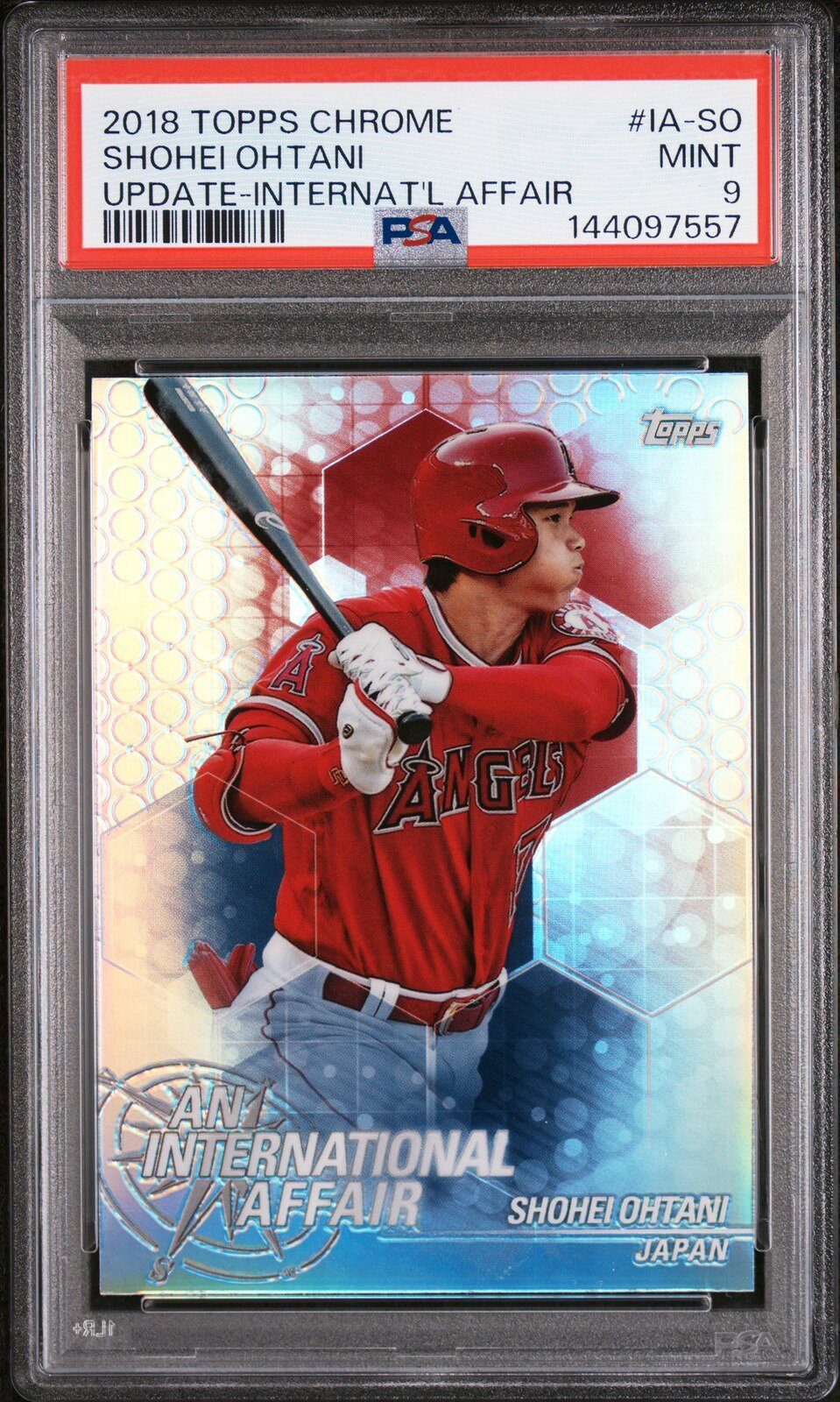 PRODUCT DETAILS MLB 2018 TOPPS CHROME UPDATE AN INTERNATIONAL AFFAIR 大谷翔平 #IA-SO PSA9 鑑定済【中古】【商品情報】・鑑定機関：PSA・グレード：9・選手：大...