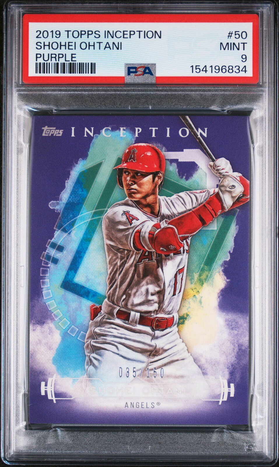 PRODUCT DETAILS MLB 2019 TOPPS INCEPTION 大谷翔平 PURPLE #50 35/150 PSA 9 鑑定済【中古】【商品情報】・鑑定機関：PSA・グレード：9・選手：大谷翔平選手・年式・シリーズ：20...