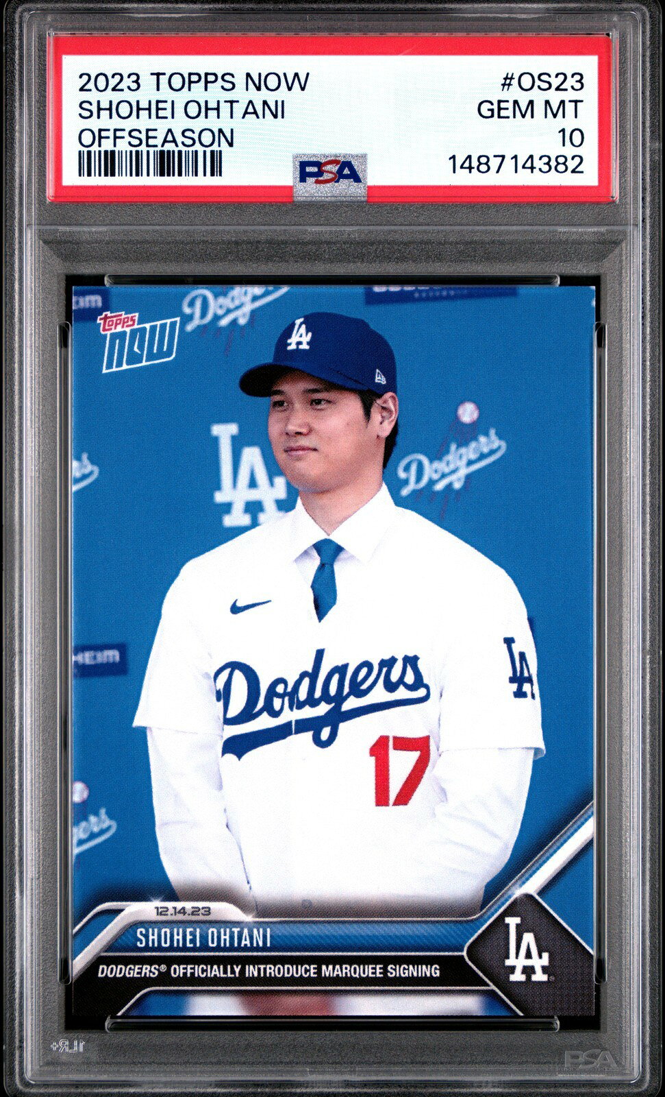 PRODUCT DETAILS MLB 2023 TOPPS NOW OFFSEASON 大谷翔平 #OS23 PSA 10 鑑定済【中古】【商品情報】・鑑定機関：PSA・グレード：10・選手：大谷翔平 選手・年式・シリーズ：2023 TO...