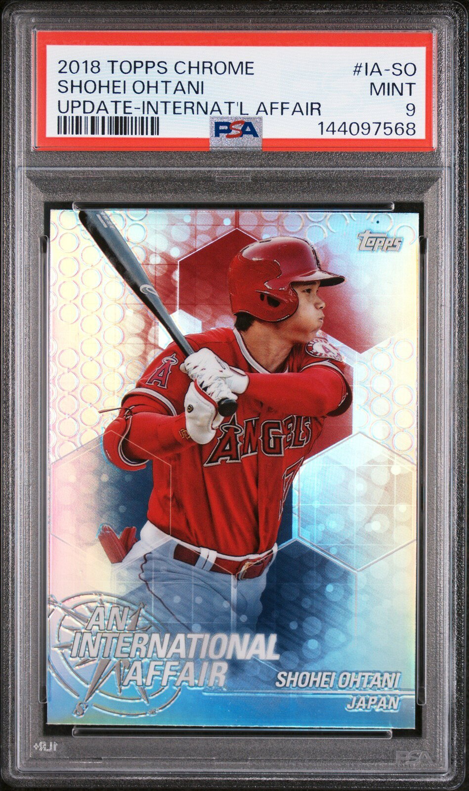 PRODUCT DETAILS MLB 2018 Topps Chrome Update An International Affair 大谷翔平 #IA-SO PSA9 鑑定済【中古】【商品情報】・鑑定機関：PSA・グレード：9・選手：大...