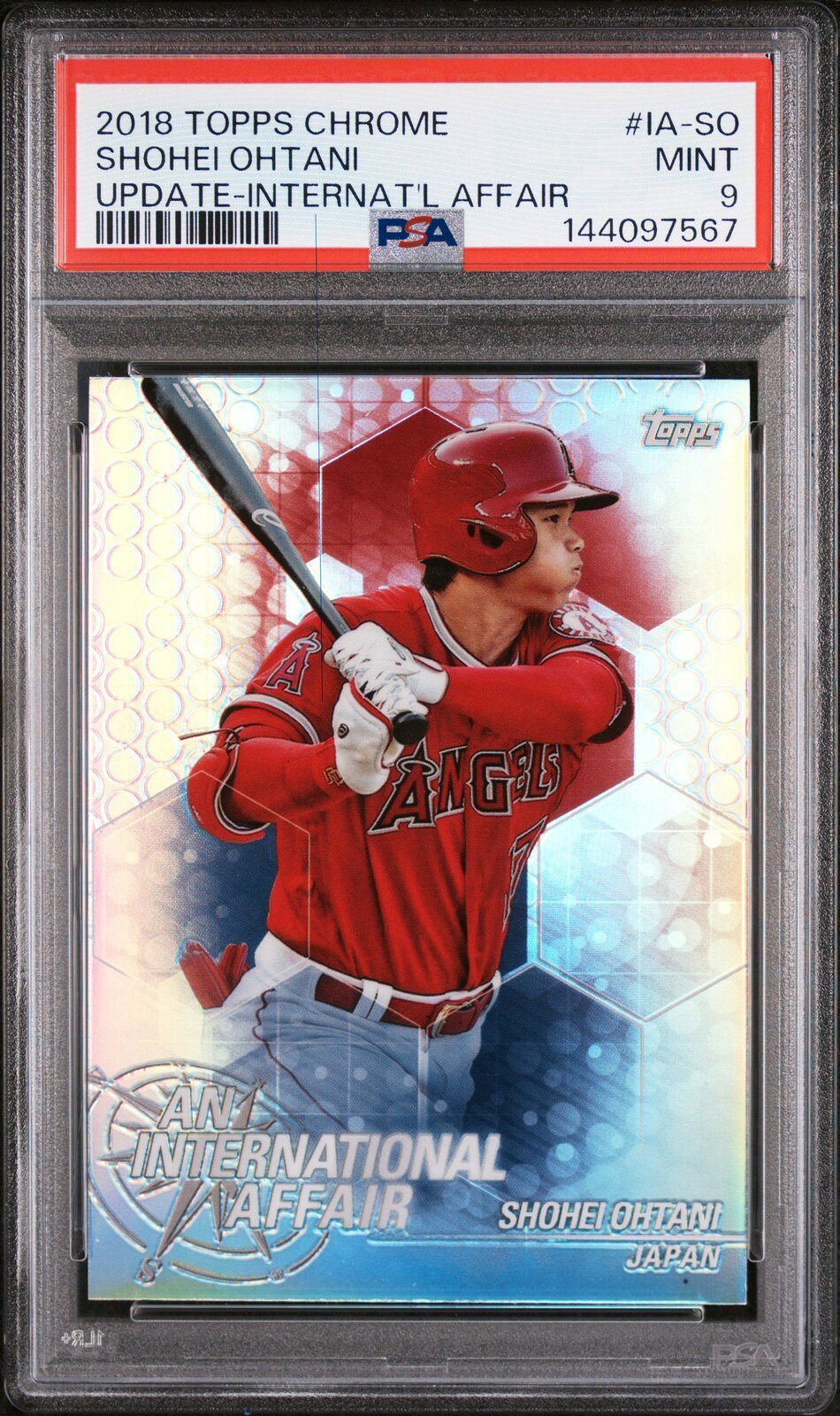 PRODUCT DETAILS MLB 2018 Topps Chrome Update An International Affair 大谷翔平 #IA-SO PSA 9 鑑定済【中古】【商品情報】・鑑定機関：PSA・グレード：9・選手：...