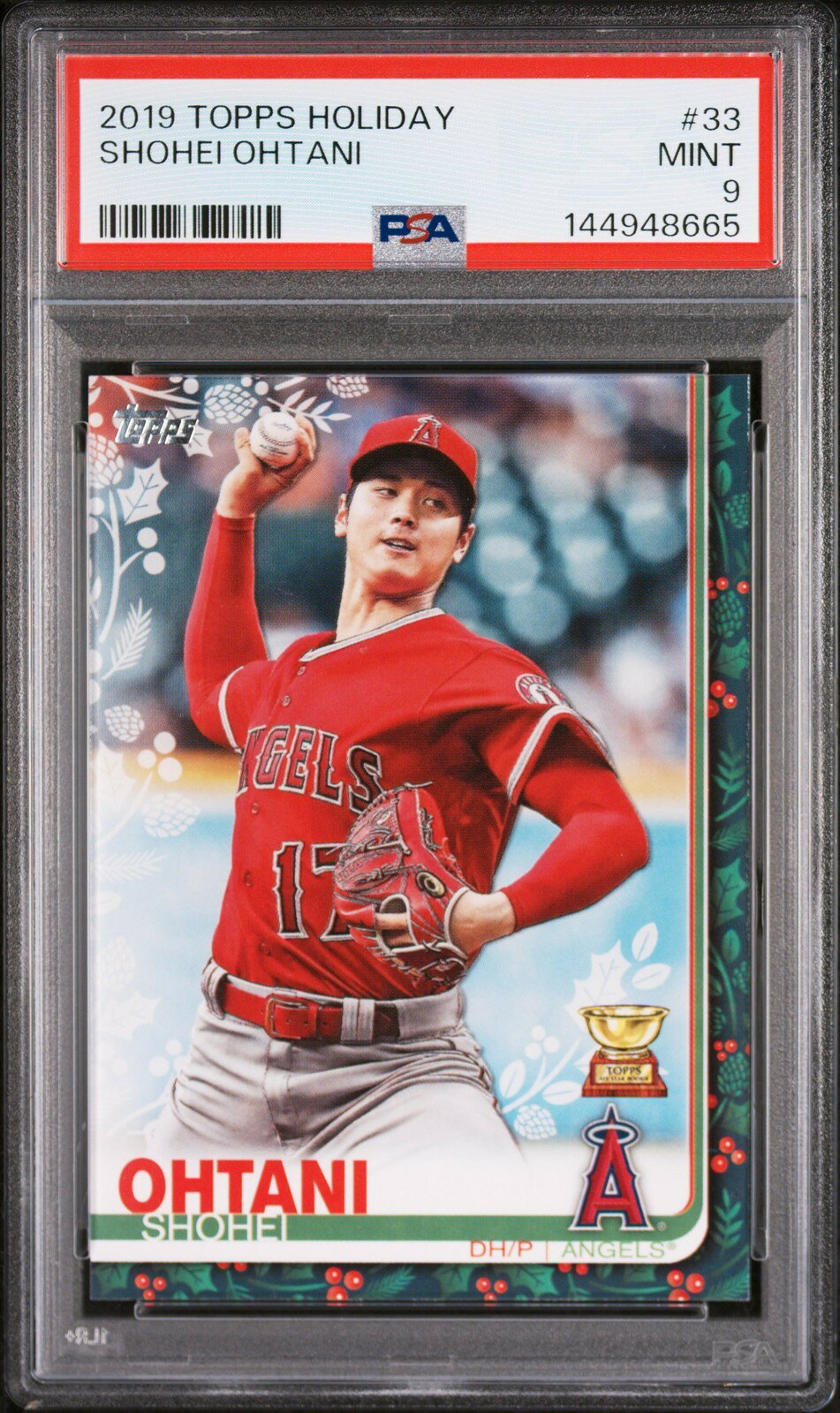 PRODUCT DETAILS MLB 2019 TOPPS HOLIDAY 大谷翔平 #33 PSA9 鑑定済【中古】【商品情報】・鑑定機関：PSA・グレード：9・選手：大谷翔平選手・年式・シリーズ：2019 TOPPS HOLIDAY・...
