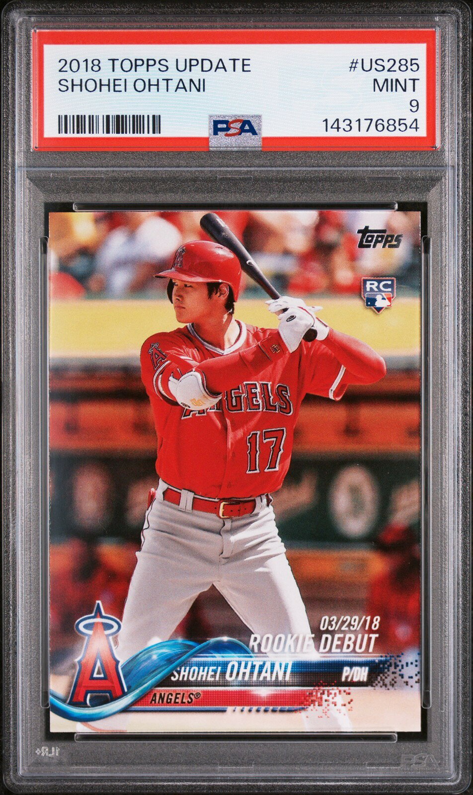 PRODUCT DETAILS MLB 2018 TOPPS UPDATE 大谷翔平 ルーキー #US285 PSA9 鑑定済【中古】【商品情報】・鑑定機関：PSA・グレード：9・選手：大谷翔平選手・年式・シリーズ：2018 TOPPS U...