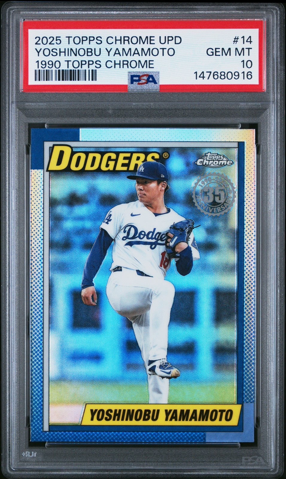 PRODUCT DETAILS MLB 2025 TOPPS CHROME UPDATE 1990 TOPPS CHROME 山本由伸 #14 PSA 10 鑑定済【中古】【商品情報】・鑑定機関：PSA・グレード：10・選手：山本由伸 選手...