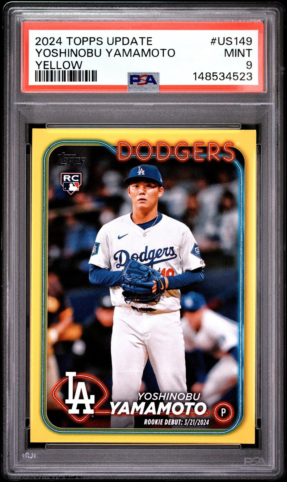 PRODUCT DETAILS MLB 2024 Topps Update 山本由伸 Yellow #US149 PSA9 鑑定済【中古】【商品情報】・鑑定機関：PSA・グレード：9・選手：山本由伸選手・年式・シリーズ：2024 Topps...