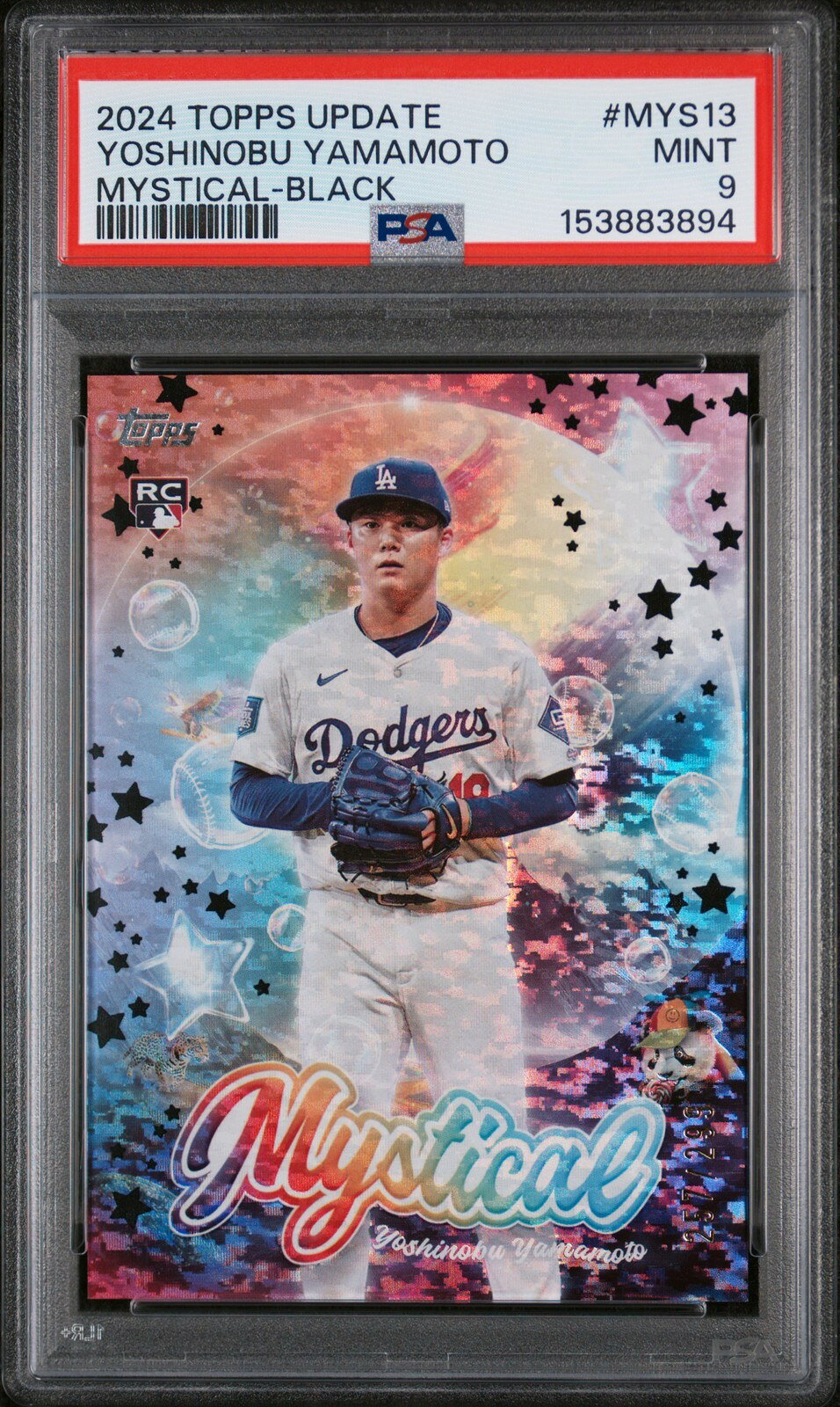 PRODUCT DETAILS MLB 2024 Topps Update Mystical 山本由伸 Black #MYS13 257/299 PSA 9 鑑定済【中古】【商品情報】・鑑定機関：PSA・グレード：9・選手：山本由伸 選手・...