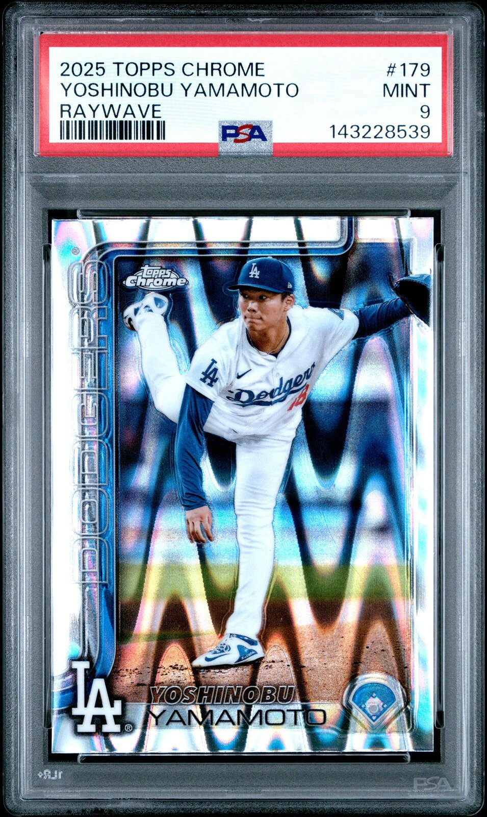 PRODUCT DETAILS MLB 2025 TOPPS CHROME 山本由伸 RAYWAVE #179 PSA 9 鑑定済【中古】【商品情報】・鑑定機関：PSA・グレード：9・選手：山本由伸選手・年式・シリーズ：2025 TOPPS...