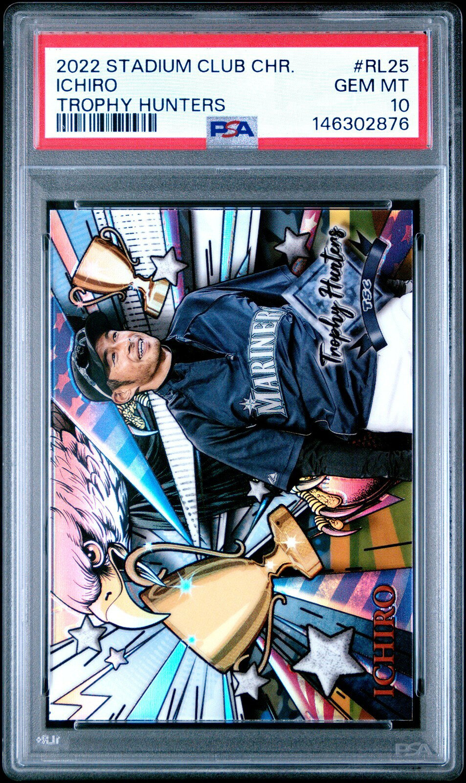 PRODUCT DETAILS MLB 2022 TOPPS STADIUM CLUB CHROME TROPHY HUNTERS イチロー #RL25 PSA 10 鑑定済【中古】【商品情報】・鑑定機関：PSA・グレード：10・選手：イチ...