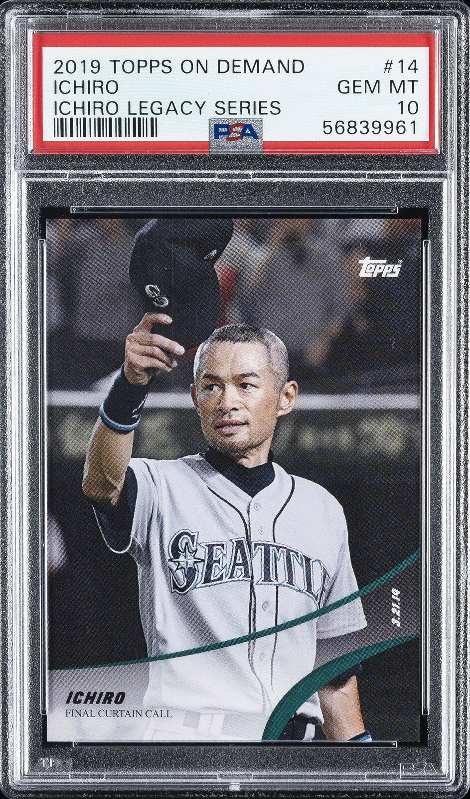 PRODUCT DETAILS MLB 2019 Topps On Demand Ichiro Legacy Ser イチロー #14 PSA 10 鑑定済【中古】【商品情報】・鑑定機関：PSA・グレード：10・選手：イチロー選手・年式・シ...
