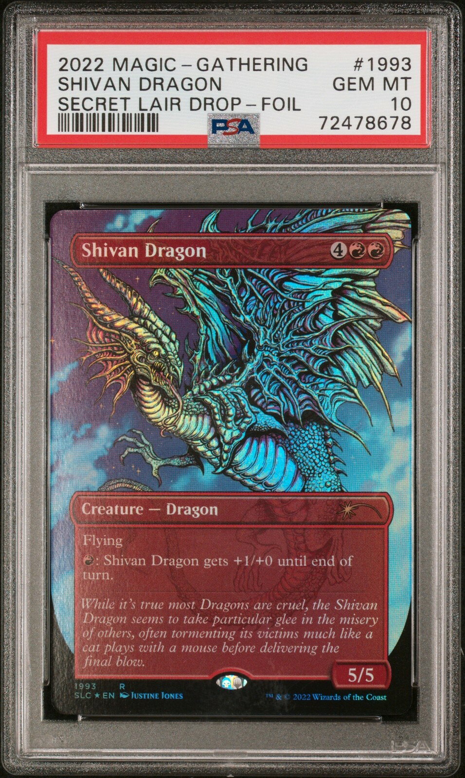 PRODUCT DETAILS 【商品情報】・鑑定機関: PSA・グレード: 10・カード名（キャラクター）: SHIVAN DRAGON (シヴァ・ドラゴン)・年式・シリーズ（セット名）: 2022 SECRET LAIR DROP・カー...