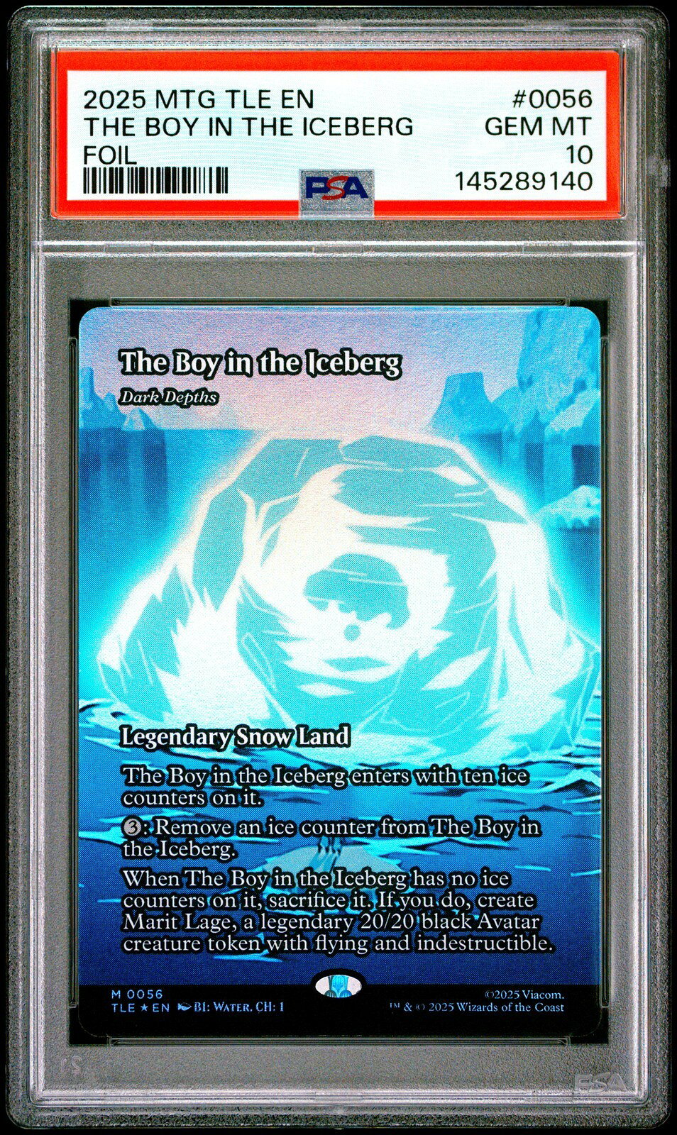PRODUCT DETAILS 【商品情報】・鑑定機関：PSA・グレード：10・カード名（キャラクター）：THE BOY IN THE ICEBERG・年式・シリーズ（セット名）：2025 AVATAR: THE LAST AIRBENDE...