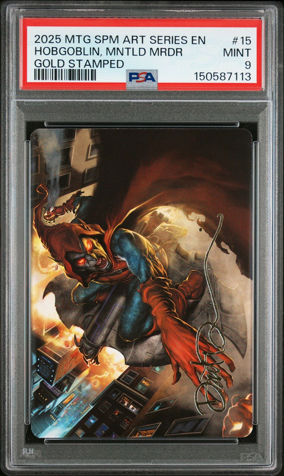 PRODUCT DETAILS 【商品情報】・鑑定機関：PSA・グレード：9・カード名（キャラクター）：HOBGOBLIN, MANTLED MARAUDER・年式・シリーズ（セット名）：2025 MARVEL'S SPIDER-MAN A...