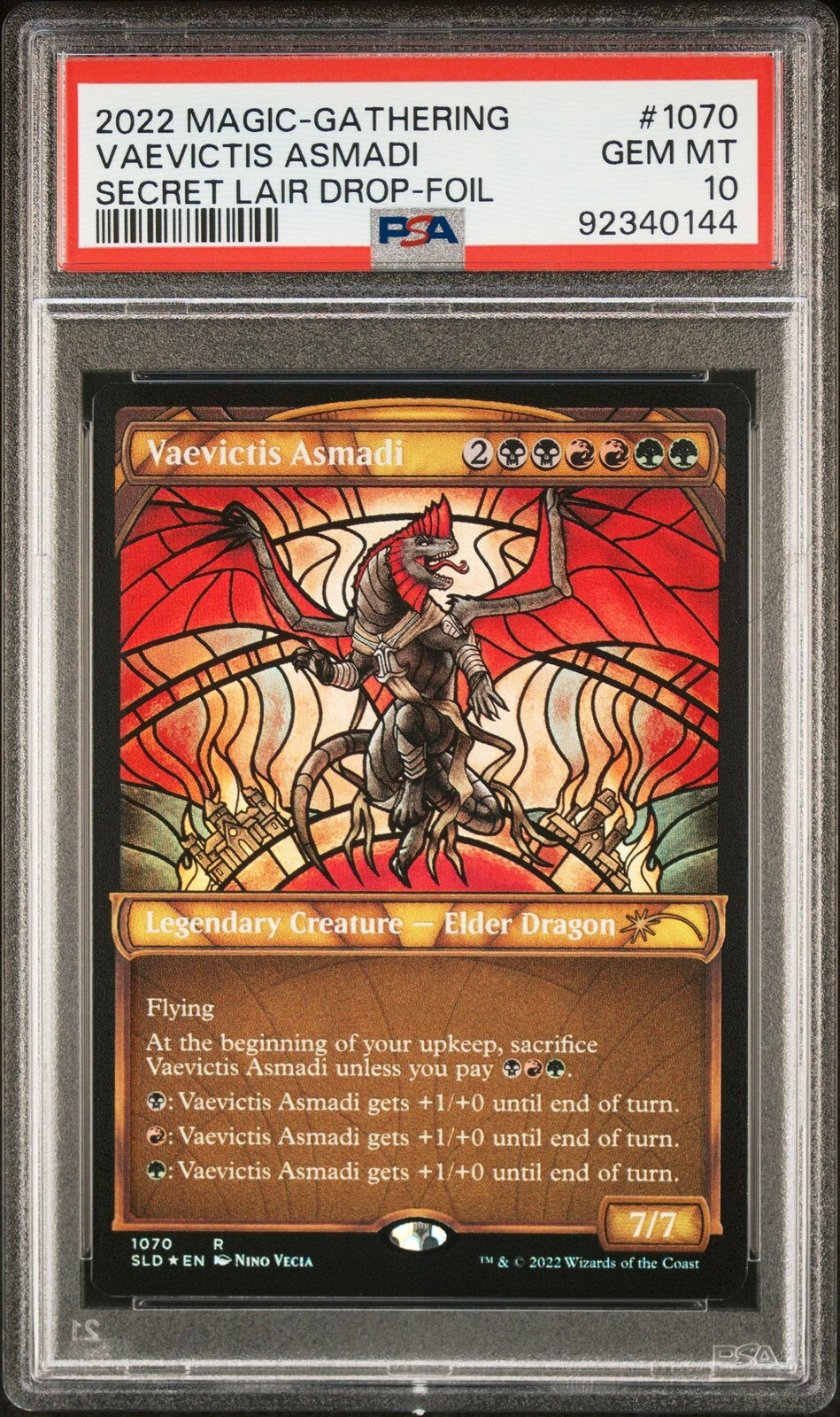 PRODUCT DETAILS 【商品情報】・鑑定機関：PSA・グレード：10・カード名（キャラクター）：Vaevictis Asmadi・年式・シリーズ（セット名）：2022 Magic: The Gathering Secret Lai...