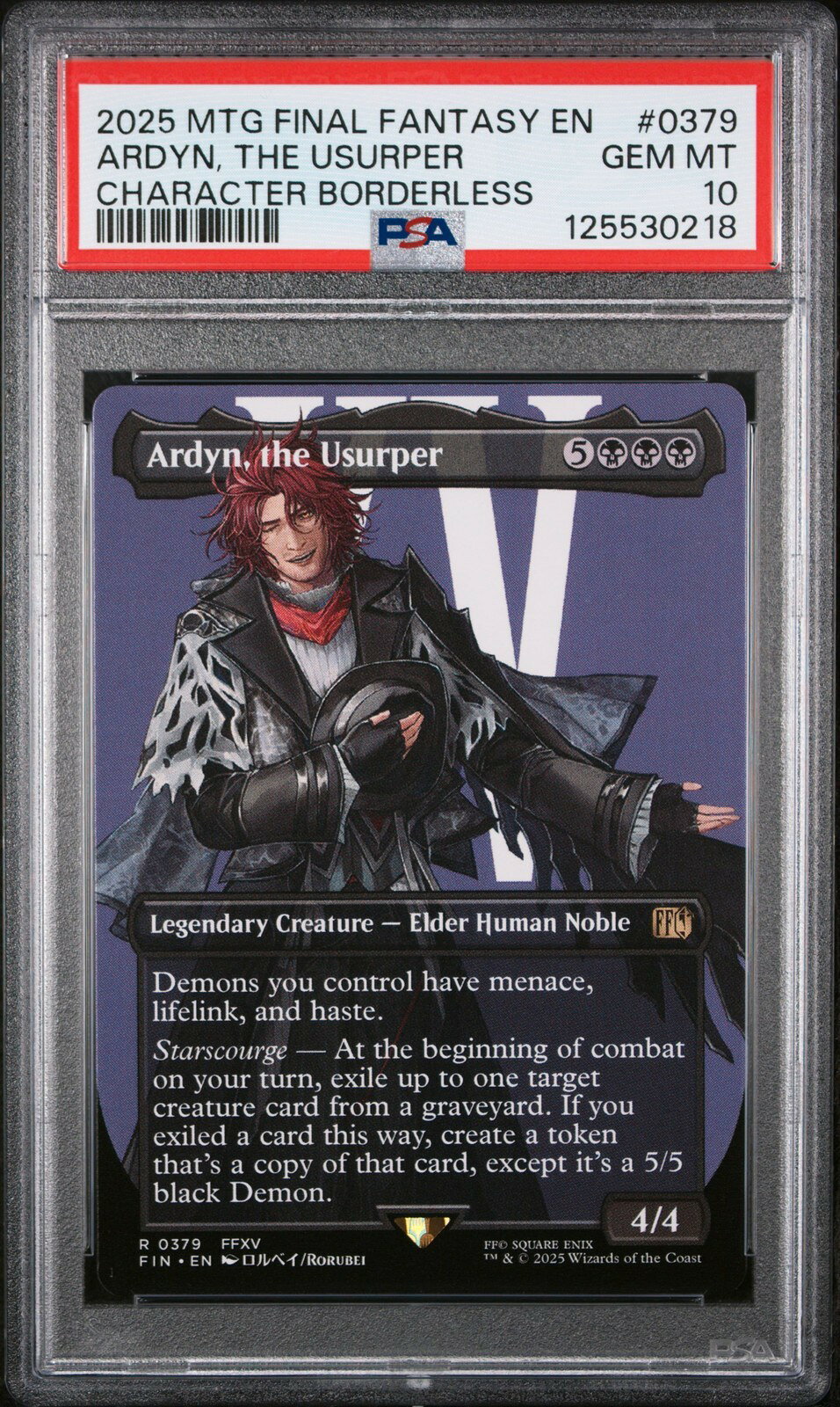 PRODUCT DETAILS 【商品情報】・鑑定機関:PSA・グレード:10・カード名（キャラクター）:ARDYN, THE USURPER・年式・シリーズ（セット名）:2025 FINAL FANTASY・カード番号:#0379・種別:...