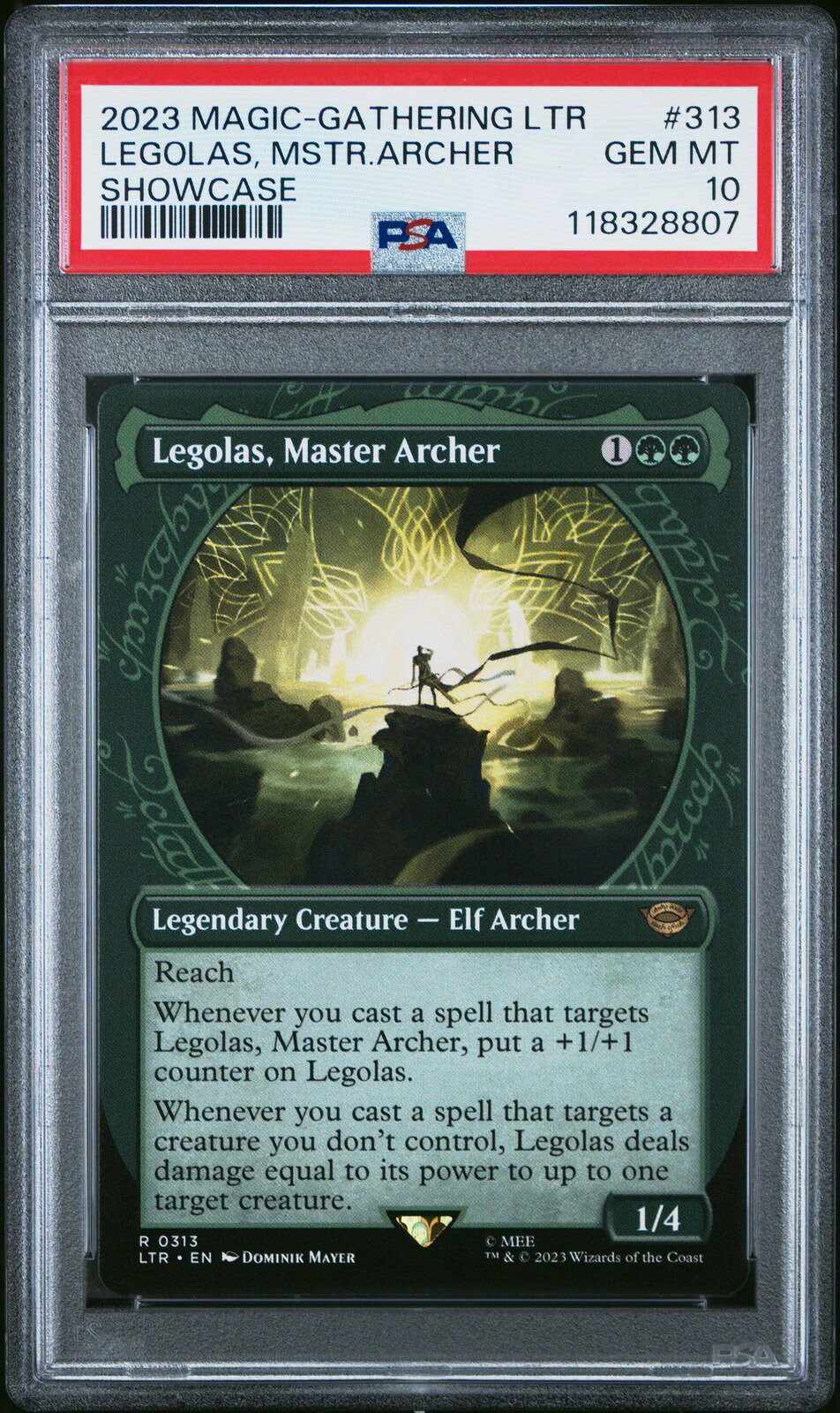 PRODUCT DETAILS 【商品情報】・鑑定機関：PSA・グレード：10・カード名（キャラクター）：Legolas, Master Archer・年式・シリーズ（セット名）：2023 SC・カード番号：#313・種別：なし・シリアル：...