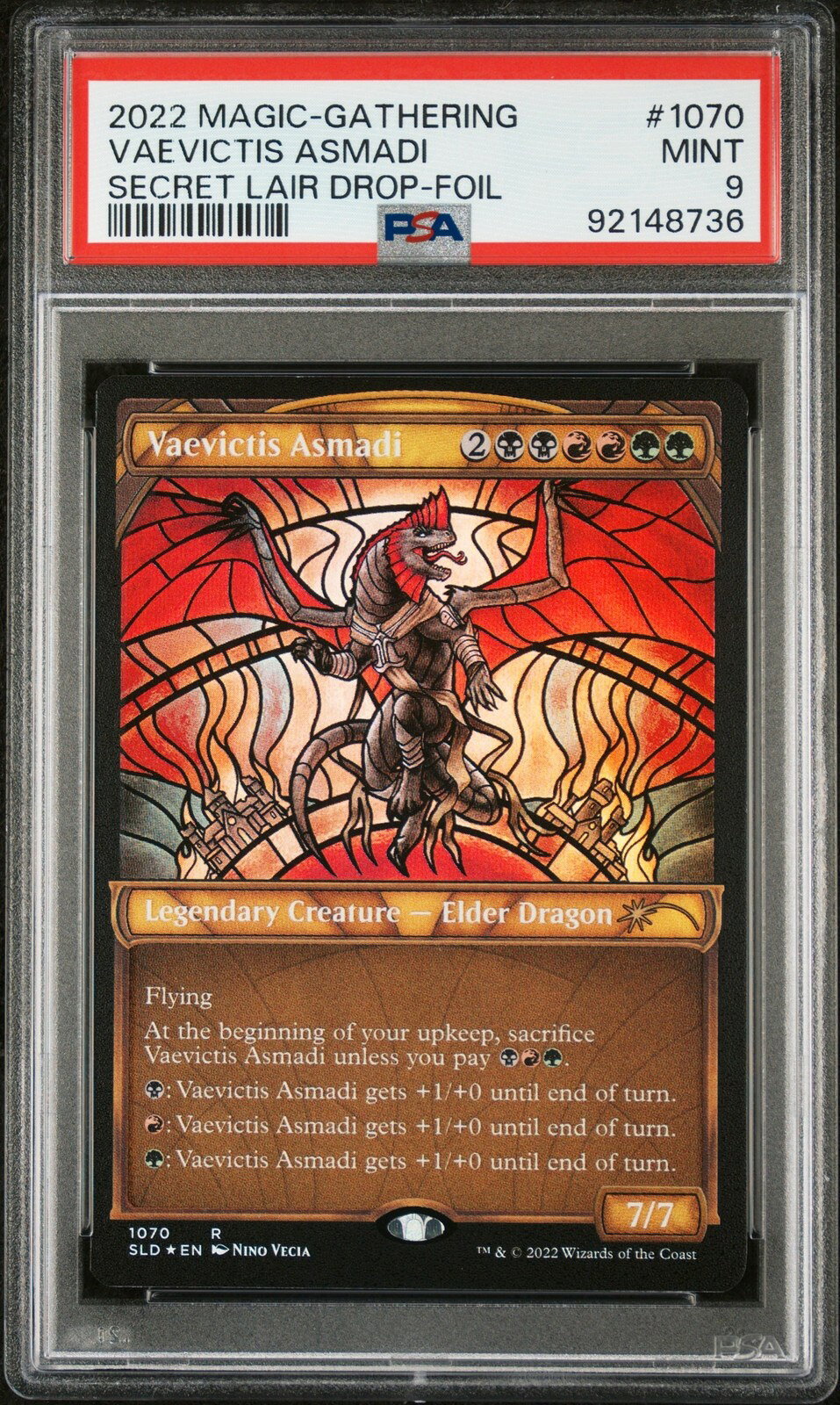 PRODUCT DETAILS 【商品情報】・鑑定機関：PSA・グレード：9・カード名（キャラクター）：VAEVICTIS ASMADI・年式・シリーズ（セット名）：2022 SECRET LAIR DROP・カード番号：#1070・種別：...