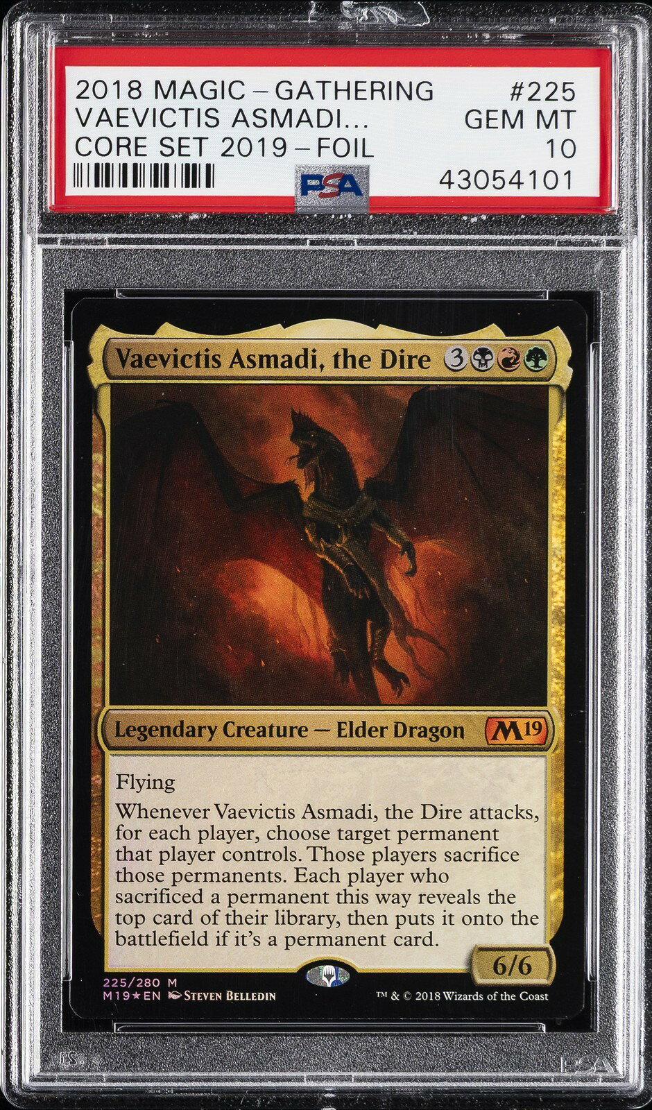 PRODUCT DETAILS 【商品情報】・鑑定機関: PSA・グレード: 10・カード名（キャラクター）: Vaevictis Asmadi, the Dire・年式・シリーズ（セット名）: 2018 Core Set 2019・カード...