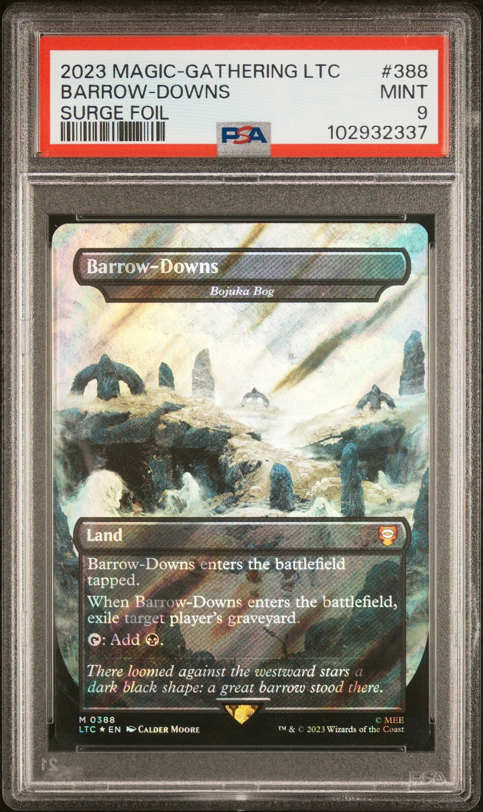 PRODUCT DETAILS 【商品情報】・鑑定機関: PSA・グレード: 9・カード名（キャラクター）: Barrow-Downs・年式・シリーズ（セット名）: 2023 Tales of Middle-earth Commander・...