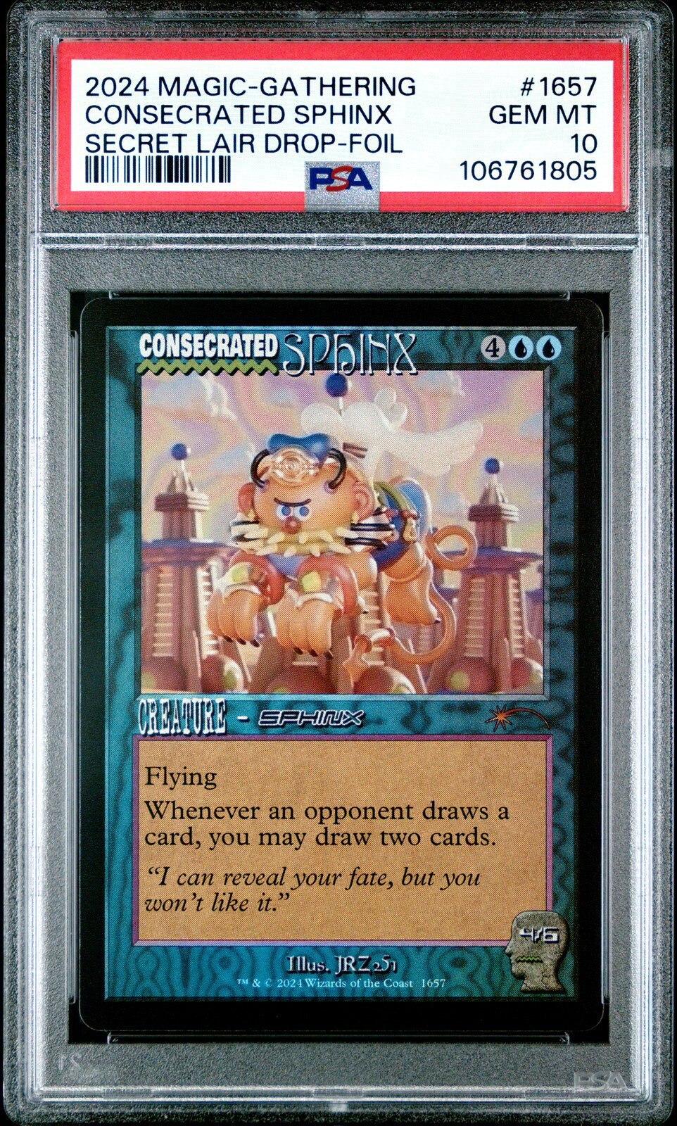 PRODUCT DETAILS 【商品情報】・鑑定機関: PSA・グレード: 10・カード名（キャラクター）: CONSECRATED SPHINX・年式・シリーズ（セット名）: 2024 SECRET LAIR DROP BRAIN DE...