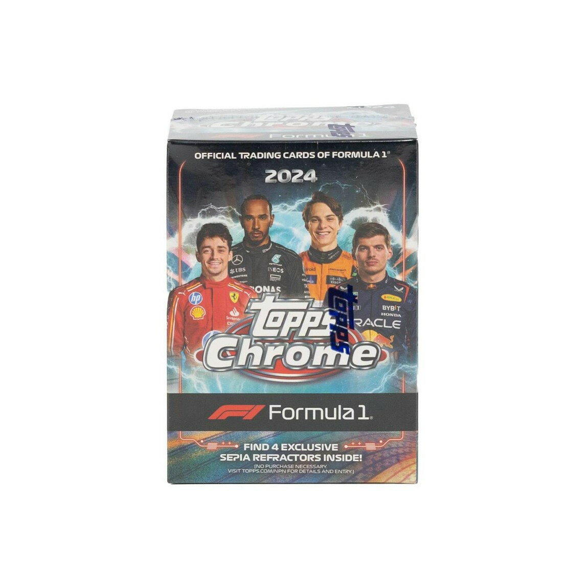 PRODUCT DETAILS F1 2024 Topps Chrome Formula 1 Blaster Box【商品仕様】1箱：6パック入り1パック：4枚入り総枚数：24枚【ボックス封入内容（メーカー公表の平均）】・セピアリフラクター...
