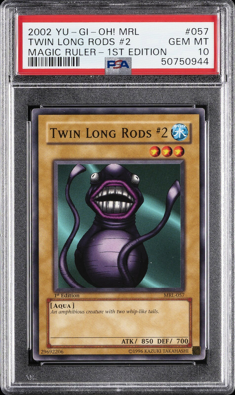 PRODUCT DETAILS 【商品情報】・鑑定機関：PSA・グレード：10・カード名（キャラクター）：Twin Long Rods #2・年式・シリーズ（セット名）：2002 MRL-MAGIC RULER 1ST EDITION・カー...