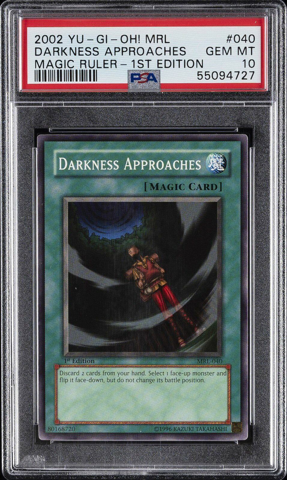 PRODUCT DETAILS 【商品情報】・鑑定機関：PSA・グレード：10・カード名（キャラクター）：DARKNESS APPROACHES・年式・シリーズ（セット名）：2002 MRL-MAGIC RULER 1ST ED・カード番号...