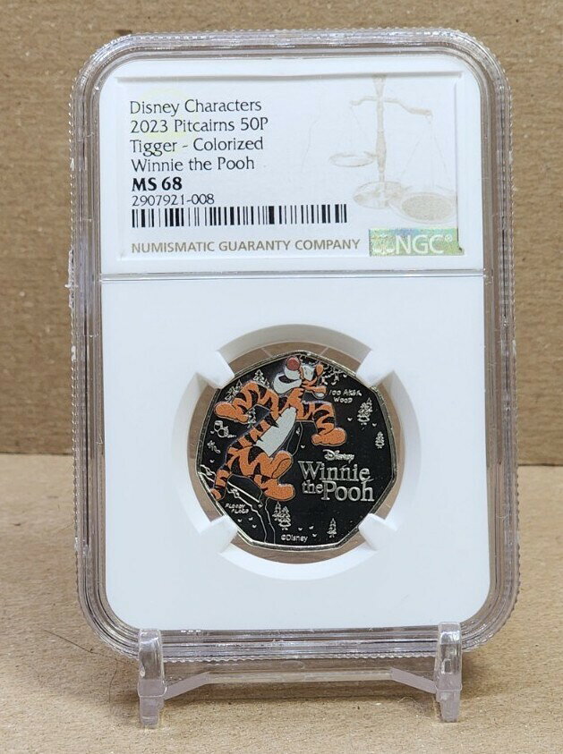 PRODUCT DETAILS 【商品情報】・鑑定機関: NGC・グレード: MS68・発行年・発行国: 2023年 ピトケアン諸島・額面: 50ペンス・テーマ・シリーズ: ディズニー 創立100周年 くまのプーさん ティガー・素材・重量:...